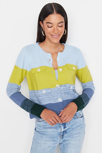Trendyol Collection Cardigan - Blue - Regular fit - Trendyol