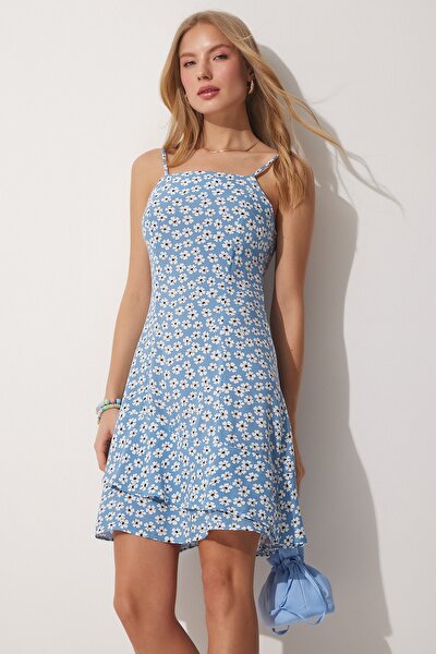 Happiness İstanbul Dress - Blue - Bodycon - Trendyol